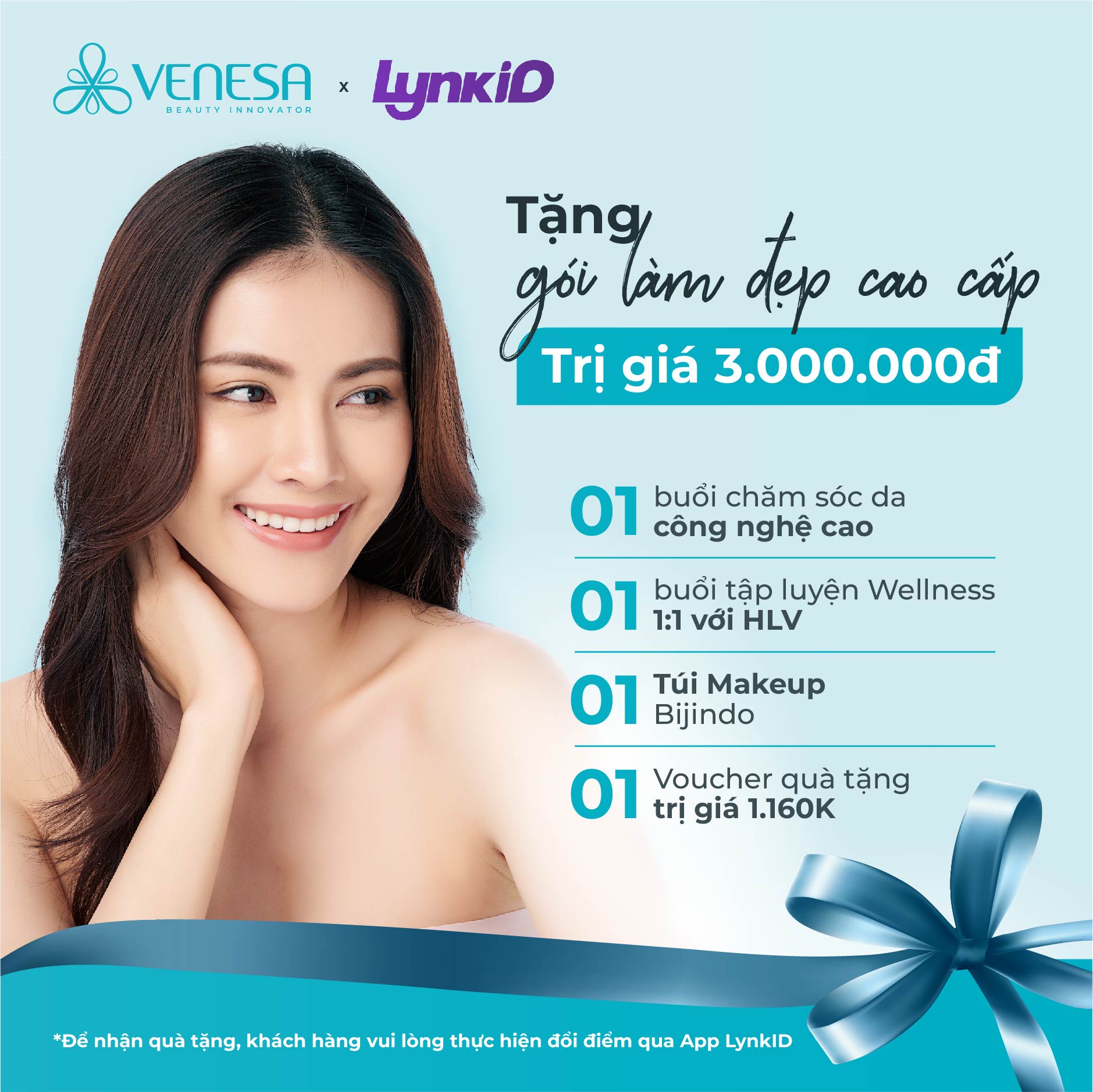 VENESA HỢP TÁC VỚI LYNKID TẶNG KHÁCH HÀNG QUÀ TẶNG LÊN ĐẾN 3.000.000đ